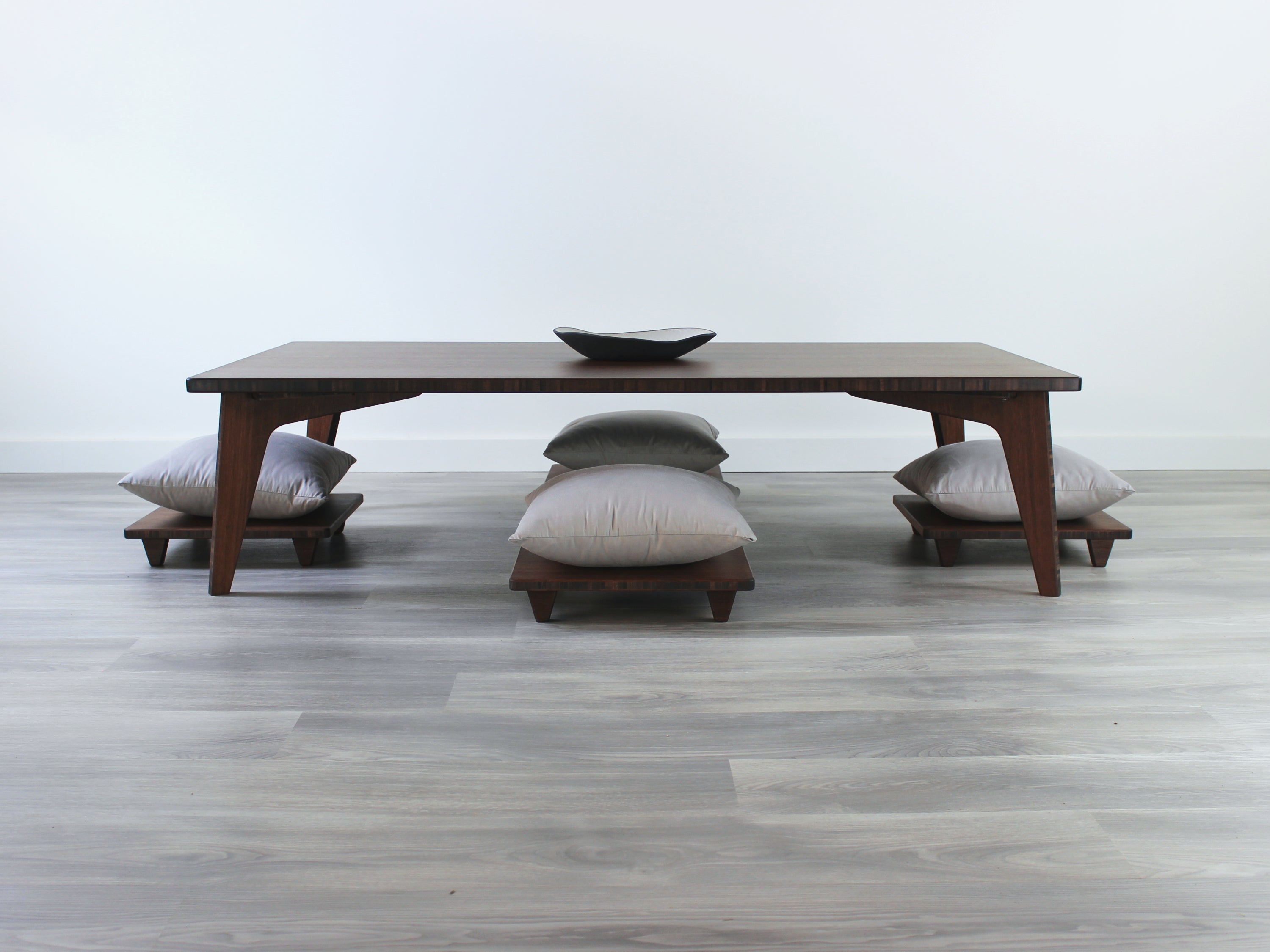 Large Rectangle Table Set - Walnut Bamboo – Reforest Design